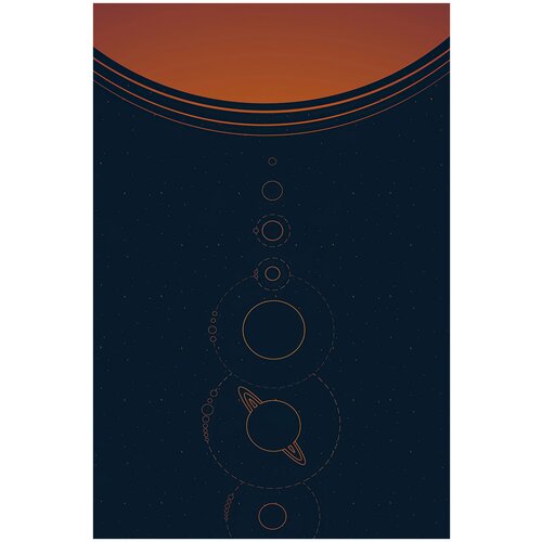 Постер / Плакат / Картина Планета солнечной системы 50х70 см в подарочном тубусе