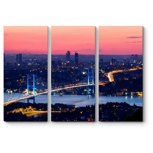 Модульная картина Волшебный закат в Стамбуле 60x43