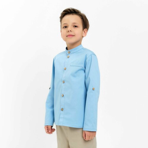 Школьная рубашка Kaftan, размер 34, голубой