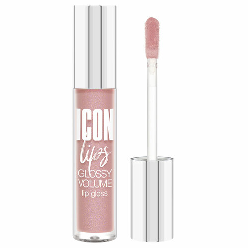 Блеск для губ LuxVisage с эффектом объема Icon Lips Glossy Volume, тон 504 dusty rose