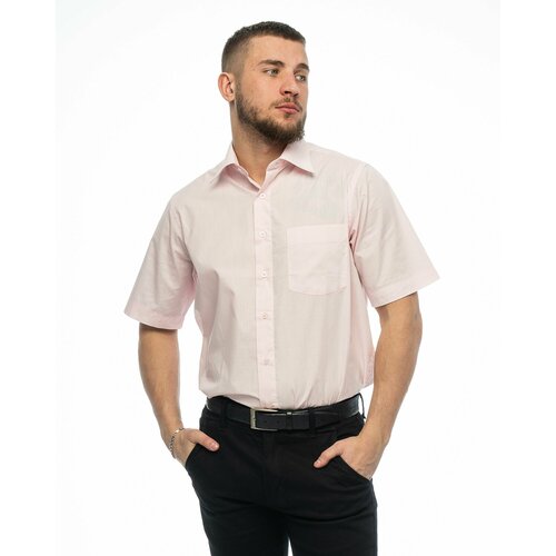 Рубашка Imperator, размер 52RU/L/170-178/42 ворот, розовый