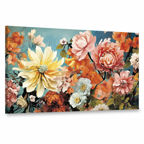 Интерьерная картина 100х60 "Весенний флориум"