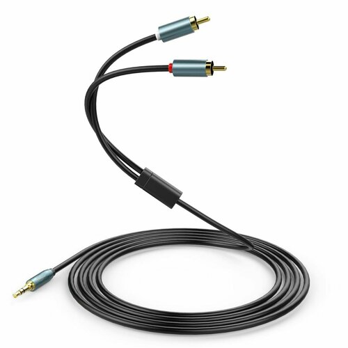 Кабель/адаптер AUX 2RCA (M) JACK 3,5 (M) Premium