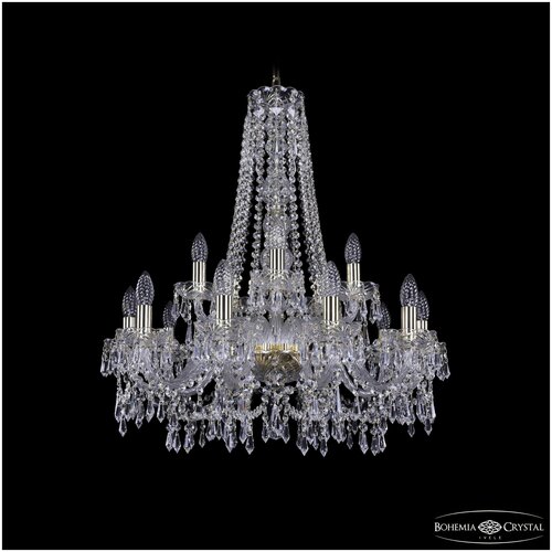 Люстра Bohemia Ivele Crystal 1403 1403/10+5/240/h-76/G, E14, 600 Вт, кол-во ламп: 15 шт., цвет: бесцветный