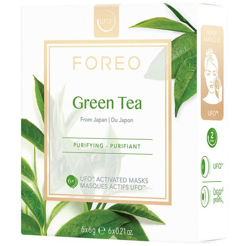 FOREO Green Tea  Маска, активированная UFO, 6 г, 6 шт. по 25 мл