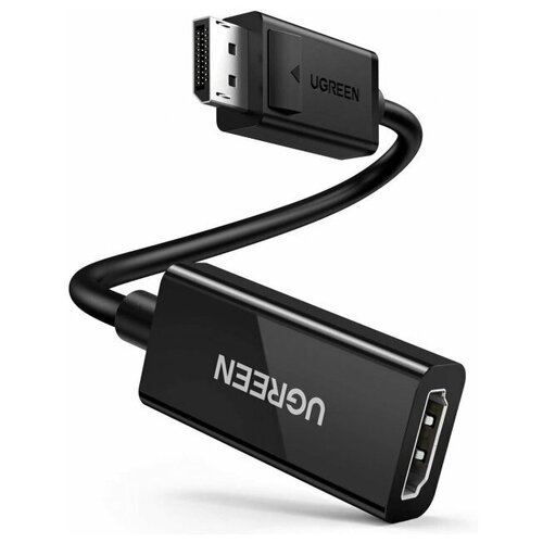 Переходник UGREEN MM137 (70694), DisplayPort (M) to HDMI (F), 4K*2K@60Hz, с проводом, Black