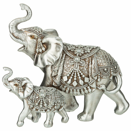 Фигурка декоративная слоны 20х10,5х18 см (182032)