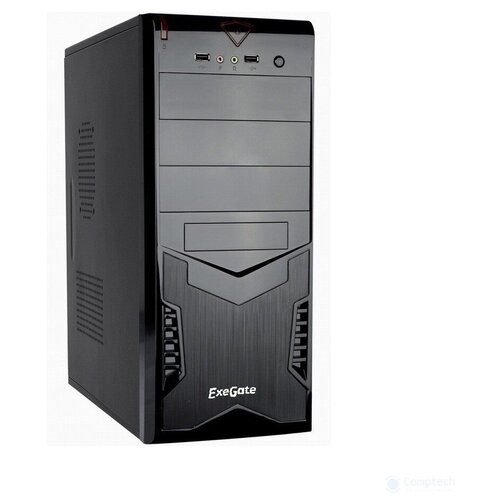 Exegate EX261451RUS Корпус Miditower CP-601 Black ATX 2*USB Audio