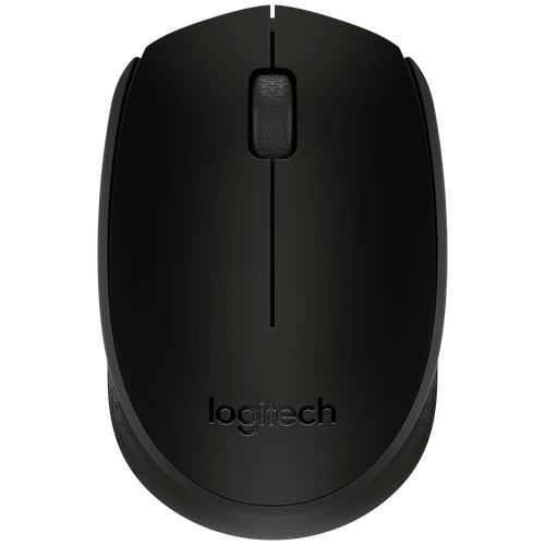 Беспроводная компактная мышь Logitech M171, черный/серый