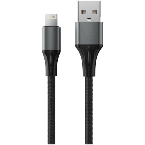 Кабель для быстрой зарядки Accesstyle USB Type-A - Lightning 24-F200M смартфонов iPhone, планшетов, ноутбуков, черный