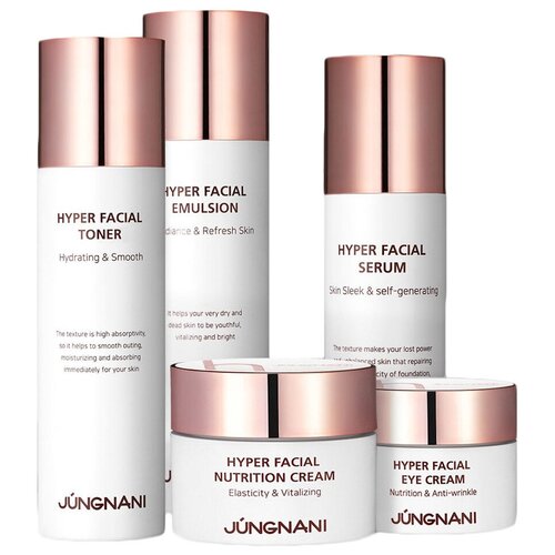 Премиум-набор для лица с пептидами Jungnani Hyper Facial Premium Skin Care 5 Set