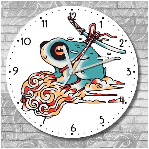 Настенные часы УФ животные лягушка милота - 3228