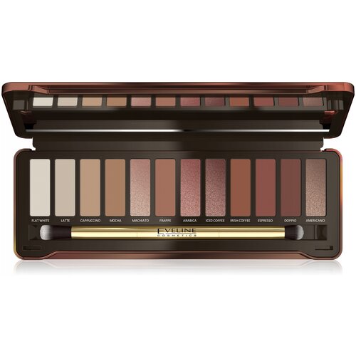 Eveline Cosmetics Палетка теней Charming Mocha, 12 г