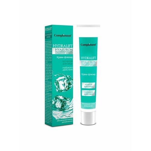 Compliment, Hydralift Hyaluron Крем-флюид для лица ночной, 50 мл