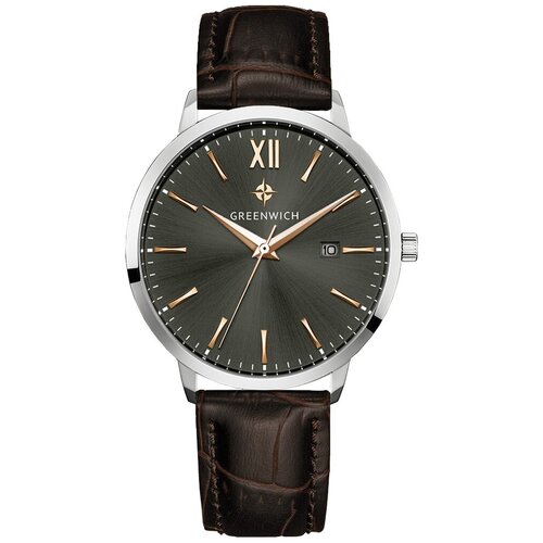 Наручные часы GREENWICH GW 061.12.14, серый, серебряный