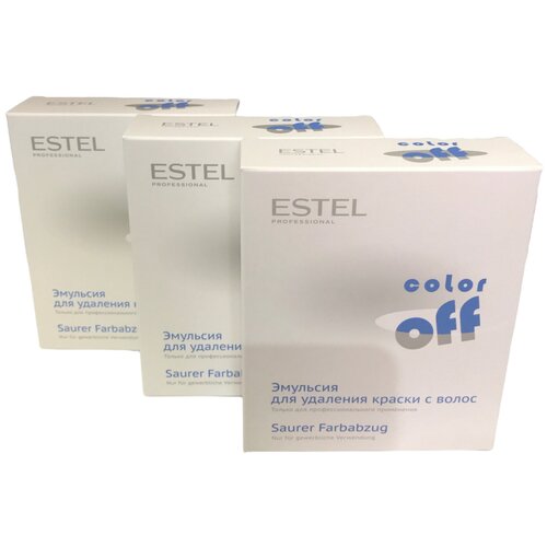 ESTEL Эмульсия для удаления краски с волос Color Off, 3 уп.