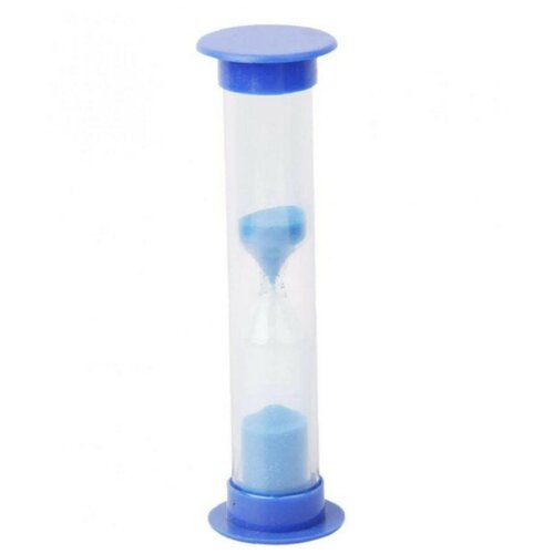 Часы песочные в пластиковом корпусе 1мин синий