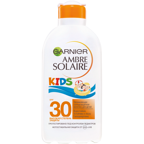 GARNIER Ambre Solaire детское солнцезащитное увлажняющее молочко SPF 30 SPF 30, 200 мл