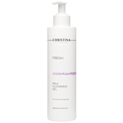 Christina молочный очищающий гель для сухой и нормальной кожи Fresh Milk Cleansing Gel, 300 мл, 300 г