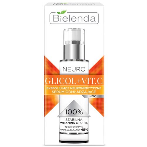 BIELENDA NEURO GLICOL+VIT. C Осветляющая омолаживающая сыворотка, 30 мл