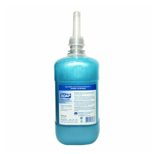 Картридж с жидким крем-мылом одноразовый (Система S1) с антибактериальным эффектом, 1 л, флородель, 972797, 6 штук