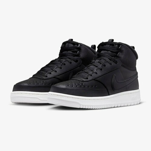 Кроссовки NIKE Court Vision Mid, размер 12.5, белый, черный