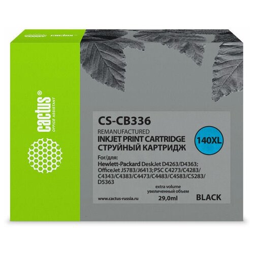 Картридж Cactus 140XL CS-CB336 Black