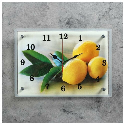 Сюжет Часы настенные, серия: Кухня, "Лимонный аромат", 25х35 см, микс