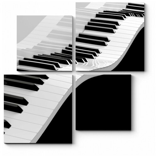 Модульная картина Черно-белая симфония 170x170