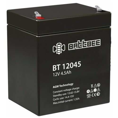 Аккумулятор Battbee BT-12045 (12В, 4.5Ач / 12V, 4.5Ah / вывод F1)