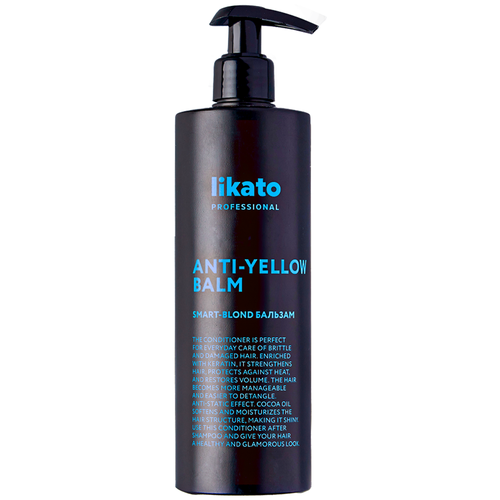 Likato Professional/ Бальзам SMART-BLOND. Для поддержания холодного оттенка блонд. С дополнительным красящим пигментом и ухаживающими маслами. 400 мл.