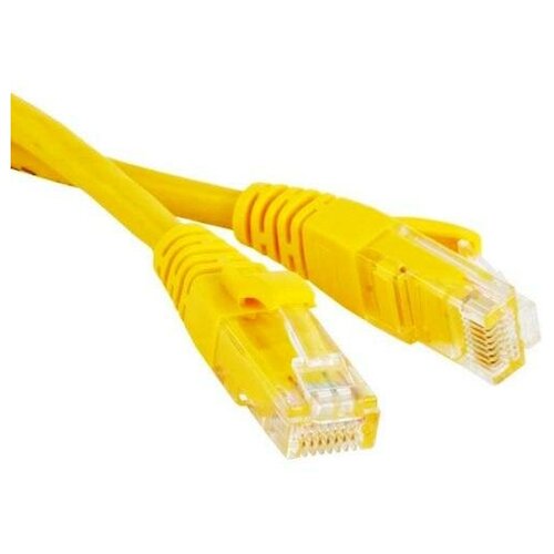 Патч-корд UTP CAT5e Cablexpert PP12-0.5M/Y RJ-45 кабель 0.5 метра - жёлтый
