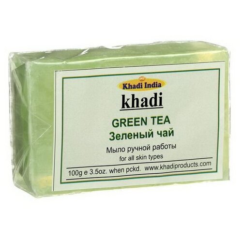 Khadi Мыло кусковое Green tea, 100 г