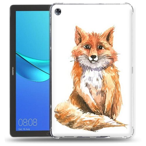 Чехол задняя-панель-накладка-бампер MyPads детская лиса для Huawei MediaPad M5 10.8/Huawei MediaPad M5 10.8 Pro противоударный
