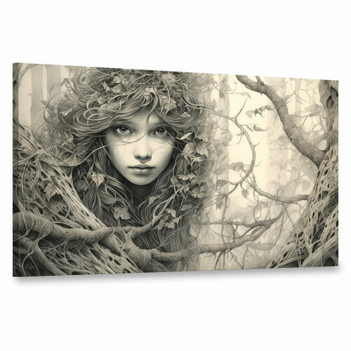 Интерьерная картина 100х60 "Дочь природы"
