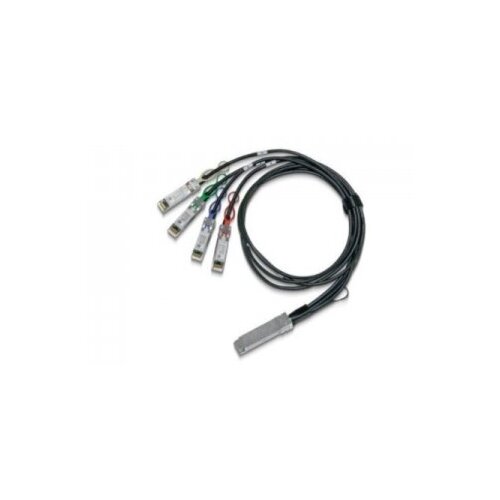Кабель-переходник Mellanox passive copper hybrid cable, ETH 100GbE to 4x25GbE, QSFP28 to 4xSFP28,1.5m, Colored,30AWG, CA-N