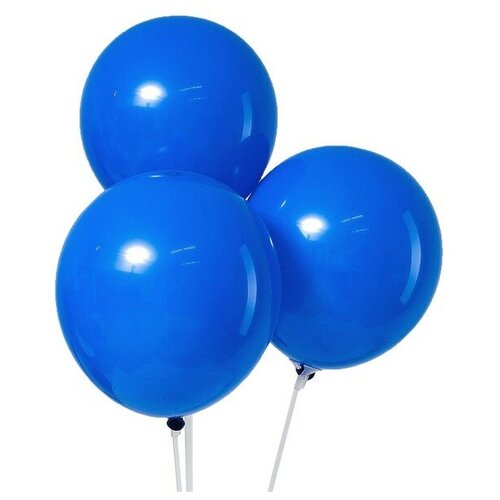 Воздушные шары LETI 12", пастель, латекс, в наборе 12 шт., цвет синий