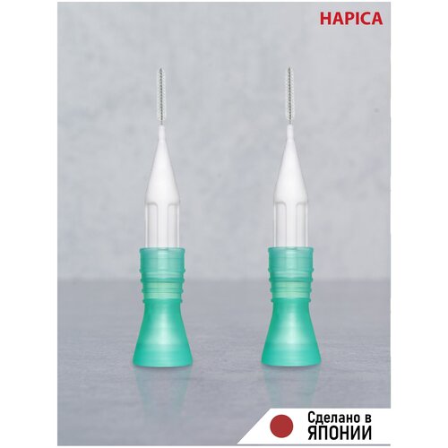 Cменные насадки для электрической зубной щетки Hapica BRTP-1 для брекетов 6 шт. Ультрамягкие щетинки. Подходят для всех зубных щеток Hapica