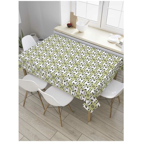 Скатерть прямоугольная JoyArty на кухонный стол "Винтажный текстиль" из оксфорда, 120x145 см
