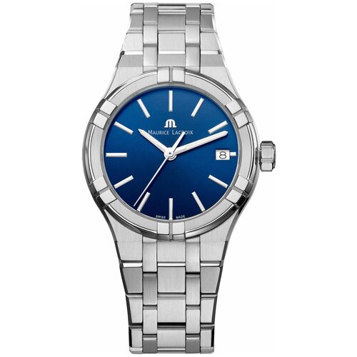 Наручные часы Maurice Lacroix AI1106-SS002-430-1, серебряный, синий