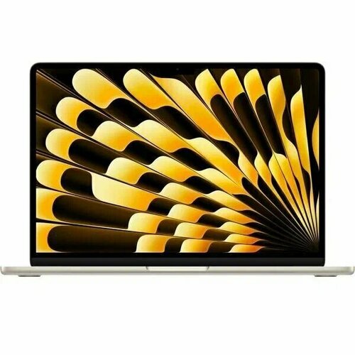 15.3 Ноутбук Apple MacBook Air 15 2024 2880x1864, Apple M3, RAM 8 ГБ, SSD 256 ГБ, Apple graphics 10-core, macOS, Starlight MRYR3 Русская раскладка (Гравировка)