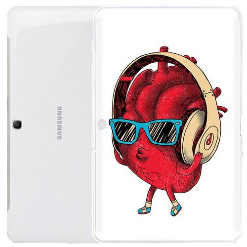 Чехол задняя-панель-накладка-бампер MyPads слушай сердце для Samsung Galaxy Tab 3 10.1 GT-P5200/P5210/P5220 противоударный