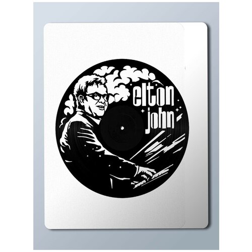 Коврик для мыши с принтом Музыка Elton John элтон джон, elton john - 22351