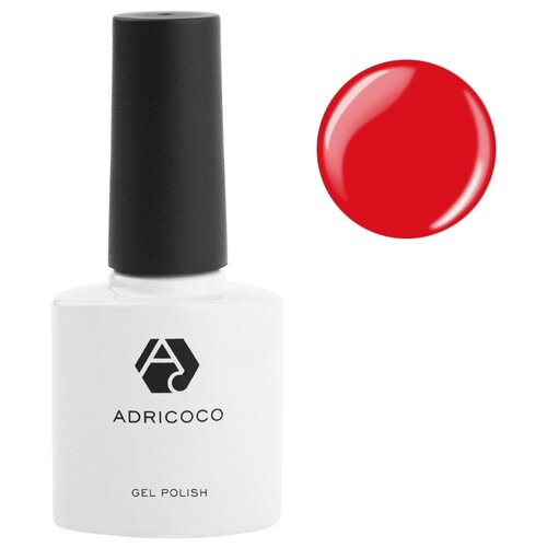 ADRICOCO гель-лак для ногтей Gel Polish, 8 мл, 40 г, 134 огненно-красный