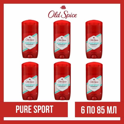 Комплект 6 шт, Дезодорант-стик Old Spice Pure Sport, 6 шт. по 85 мл.