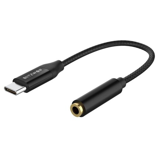 Аудиоадаптер BlitzWolf BW-AA2 USB Type-C to 3.5mm Audio Adapter Black