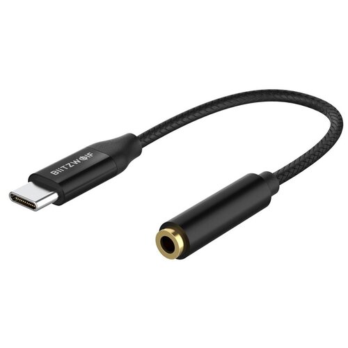 Аудиоадаптер BlitzWolf BW-AA2 USB Type-C to 3.5mm Audio Adapter Black