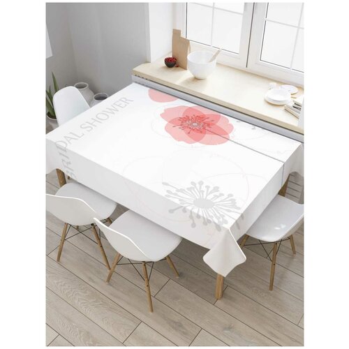 Скатерть прямоугольная JoyArty на кухонный стол "Душевный девичник" из оксфорда, 120x145 см