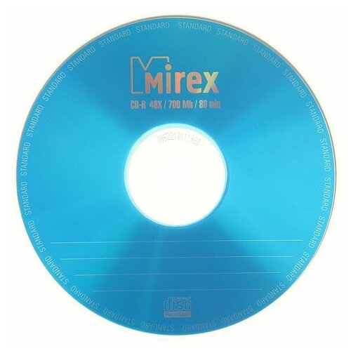 Диск CD-R Mirex Standard, 48x, 700 Мб, конверт, 1 шт