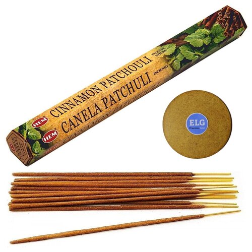 Благовония HEM Корица Пачули (Cinnamon Patchouli) НEM + подставка ELG